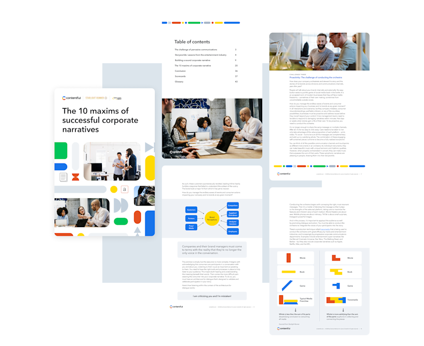 The 10 maxims of successful corporate narratives | Contentful