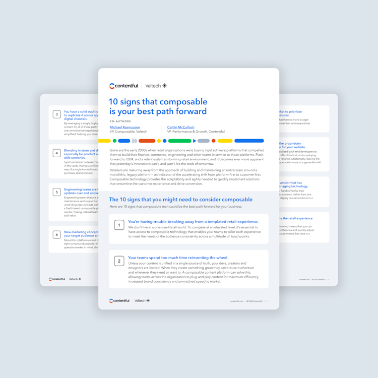 Composable Content Strategies for Retail | Contentful