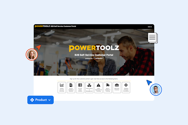 Why you need a B2B self-service customer portal | Contentful