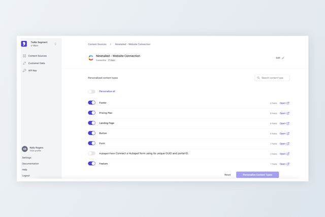 Twilio Segment & Contentful | Contentful