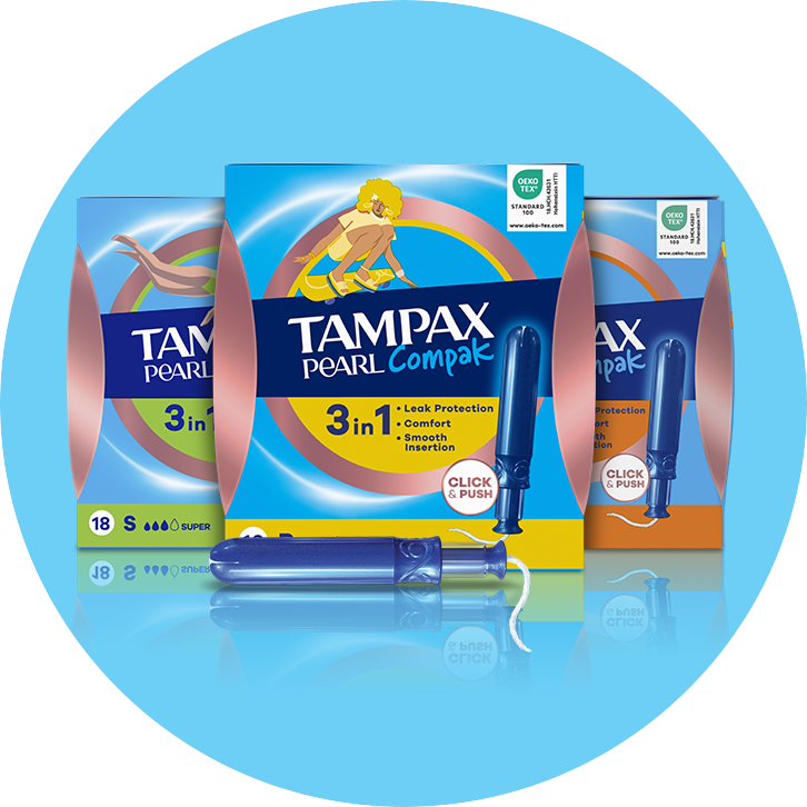 Tampax Pearl Logo Tampax Pearl LeakGuard Braid Protection Ultra