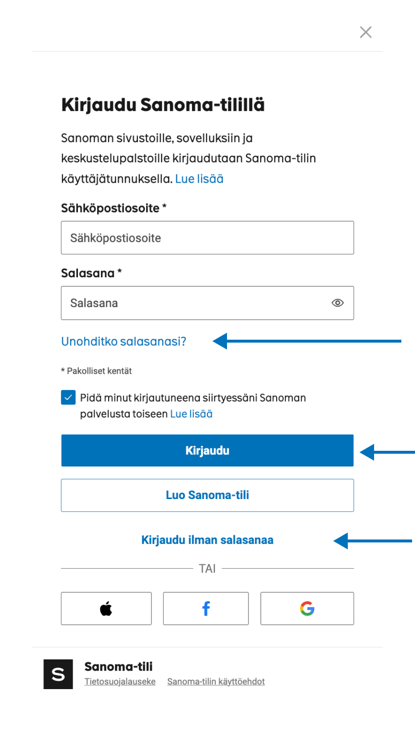 Oma Sanoma | Sanoman asiakastuki