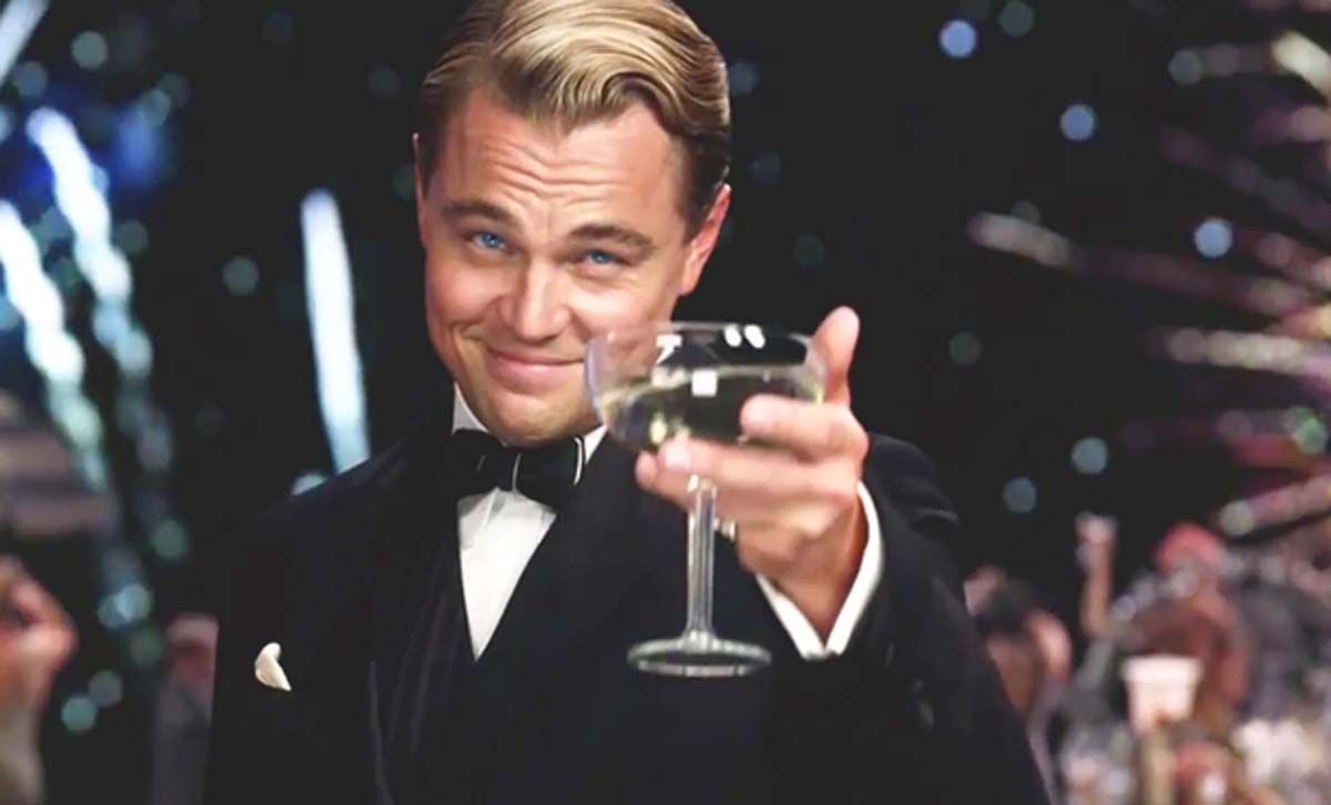 The Great Gatsby Leonardo Dicaprio Toast
