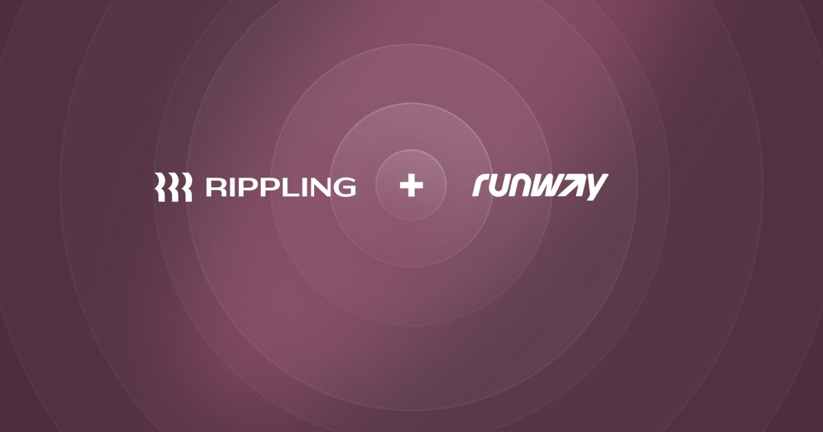 Introducing Runway + Rippling: Modern business planning takes flight