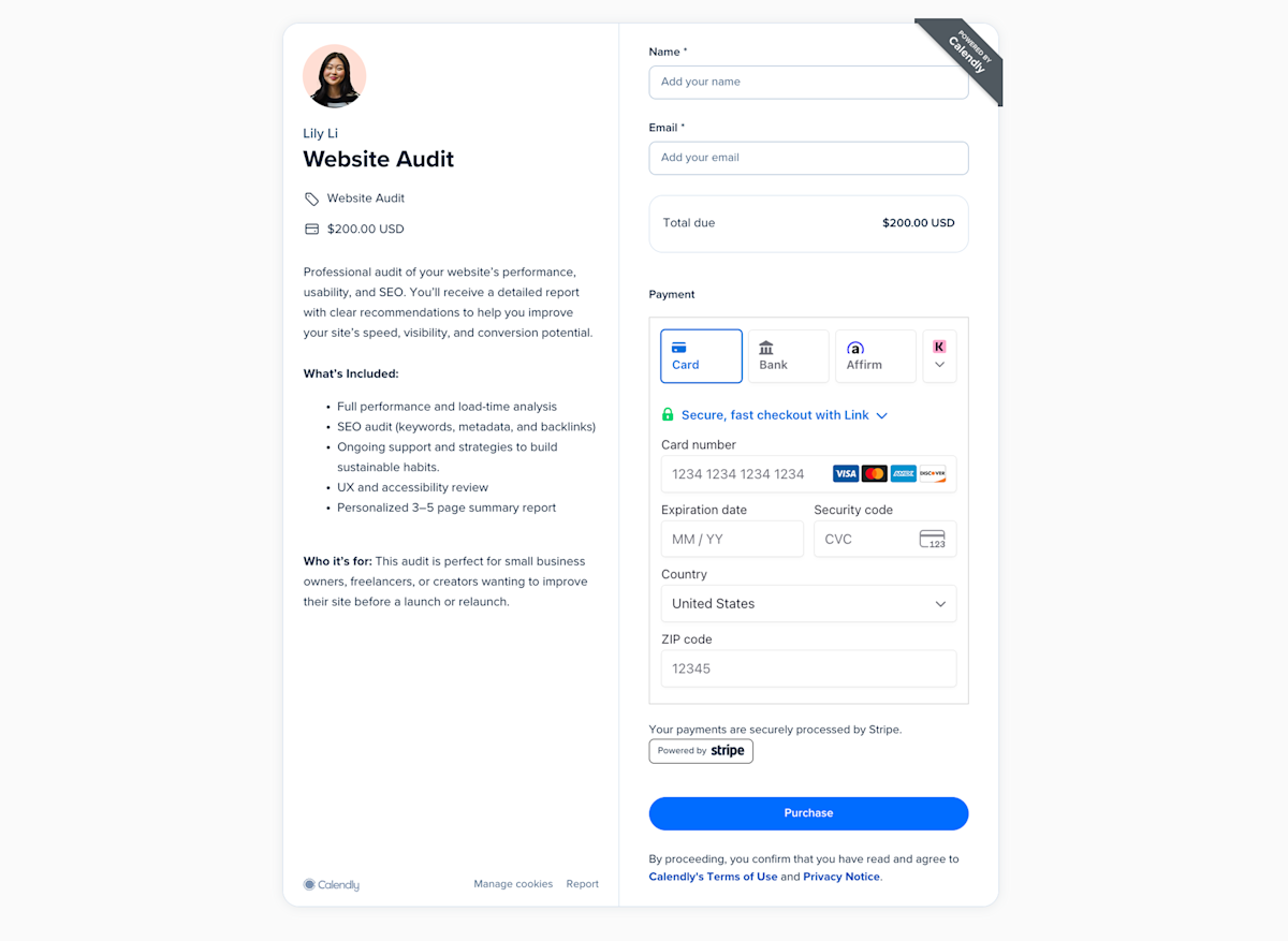 How to get paid with Calendly + Stripe | Calendly