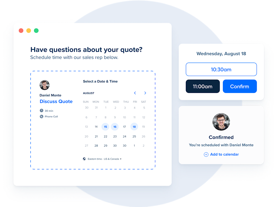 Financial Services Scheduling Software Solution | Calendly