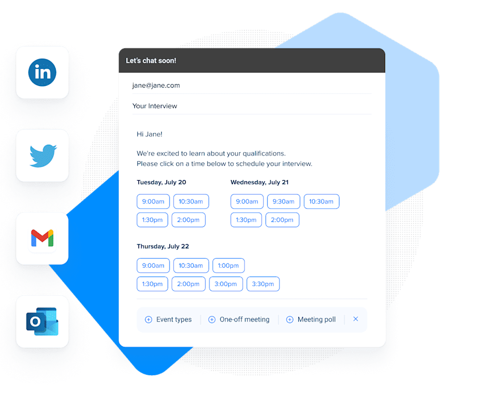 10 interview invitation email templates (+ pro tips) | Calendly