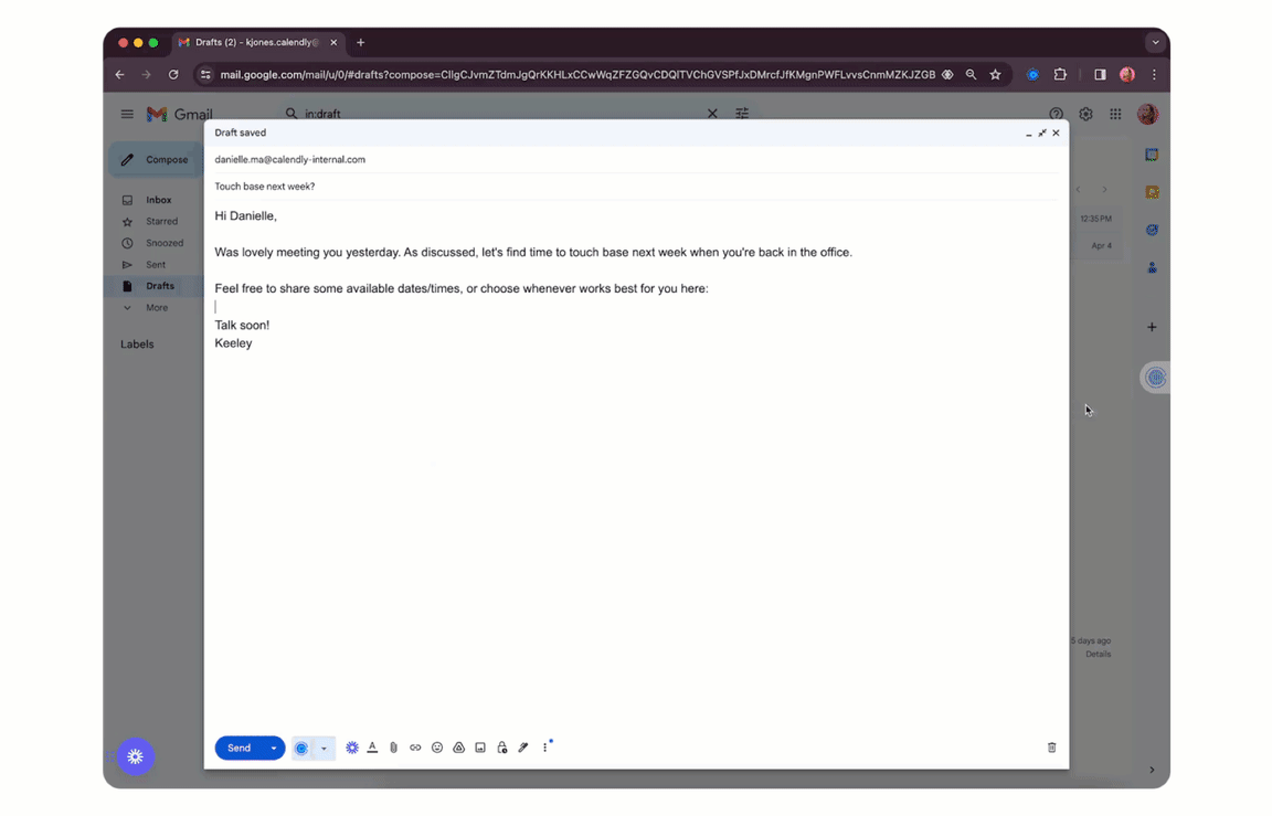 How to send a Calendar invite | Calendly