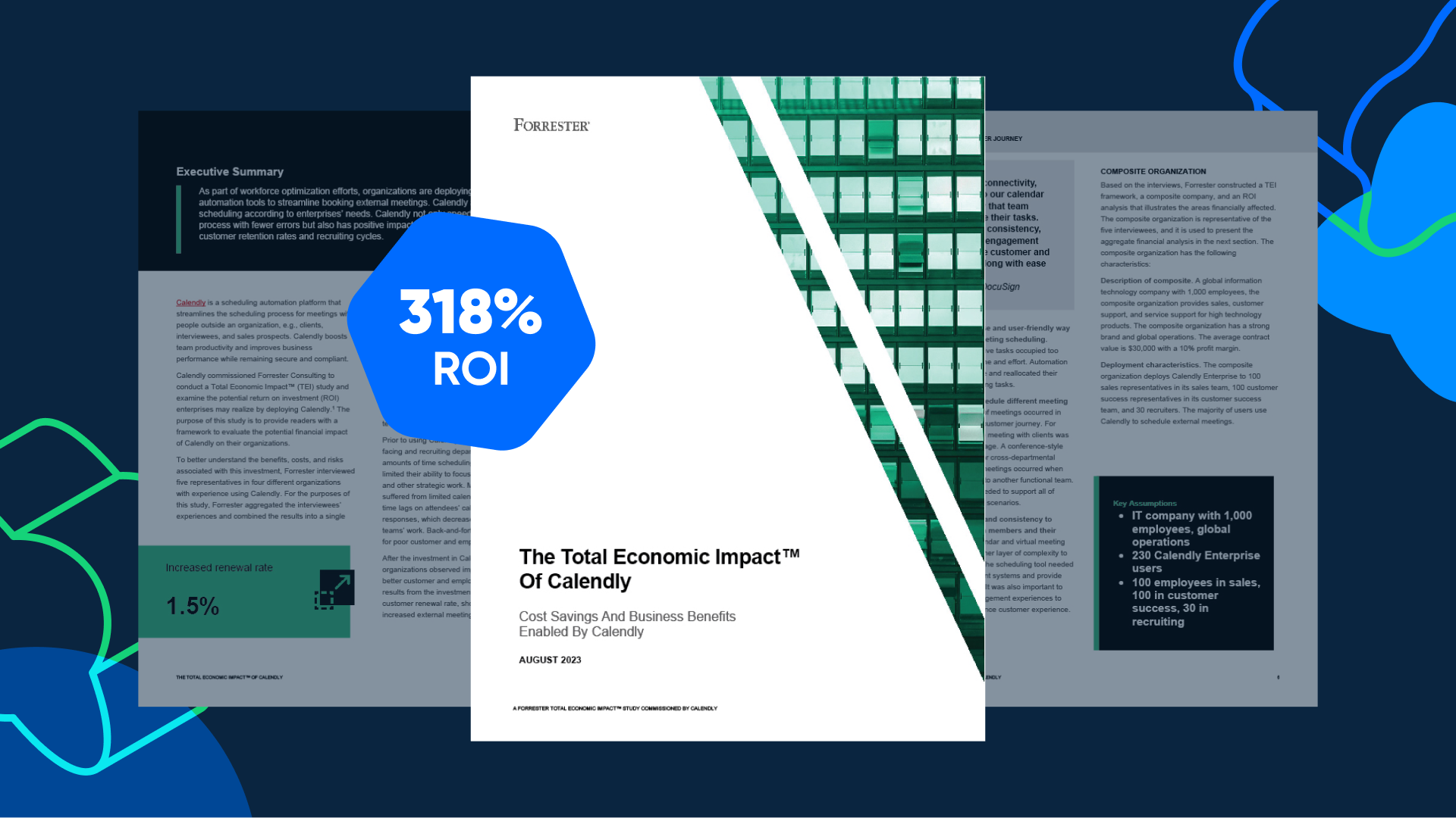 Forrester study: Calendly provided a 318% ROI | Calendly