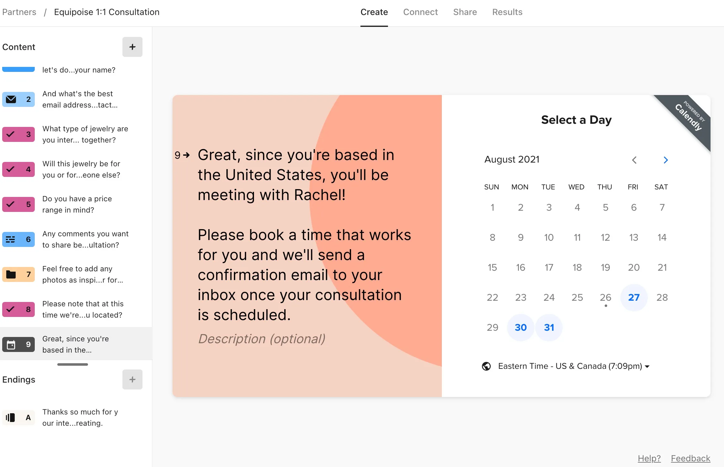 Get actionable feedback from Calendly + Typeform integration | Calendly