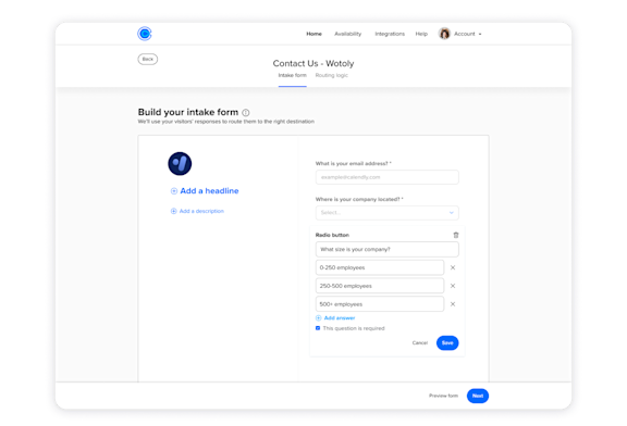 Calendly forms: Screen and qualify people before they book with you ...