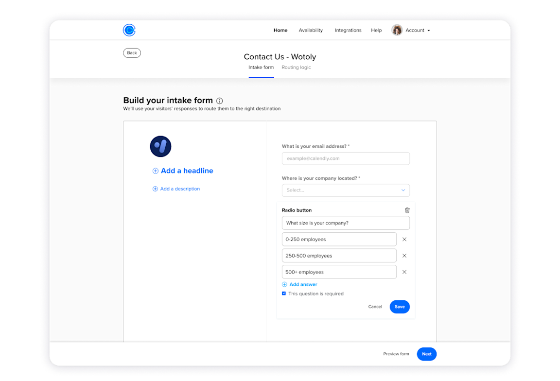 Calendly forms: Screen and qualify people before they book with you ...