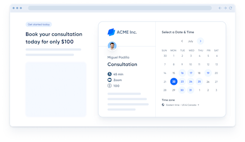 Embedded Scheduling Page | Calendly