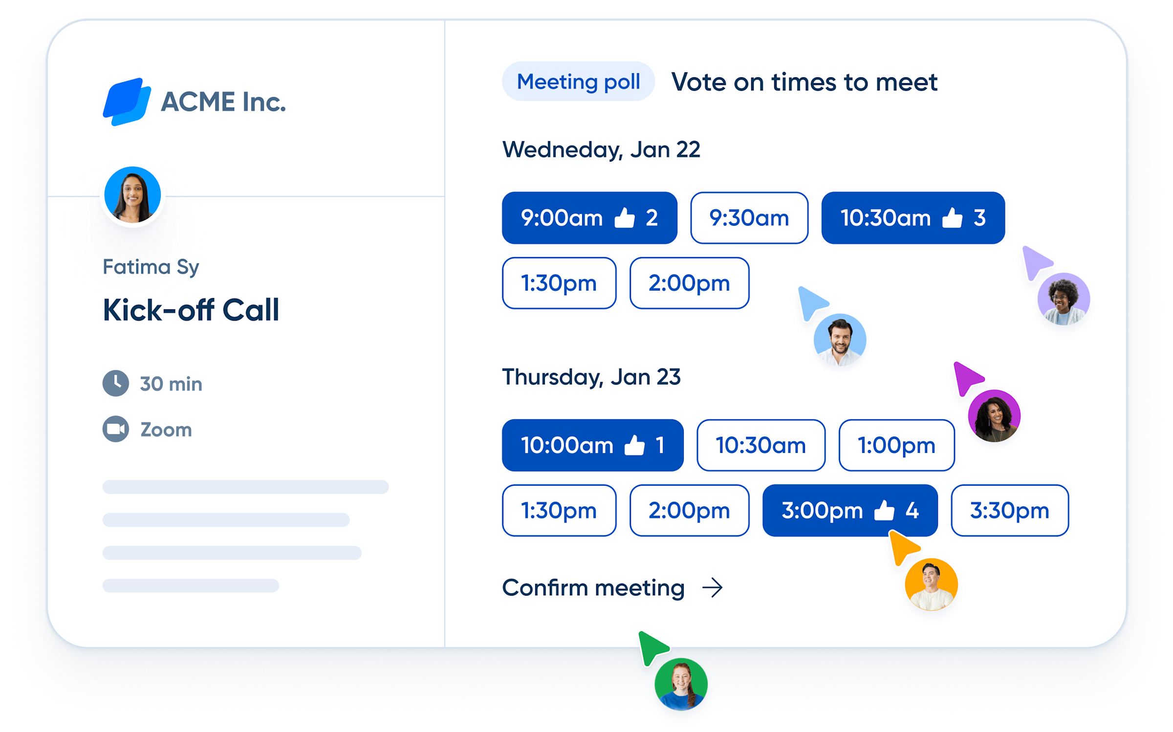 Meeting Polls | Calendly