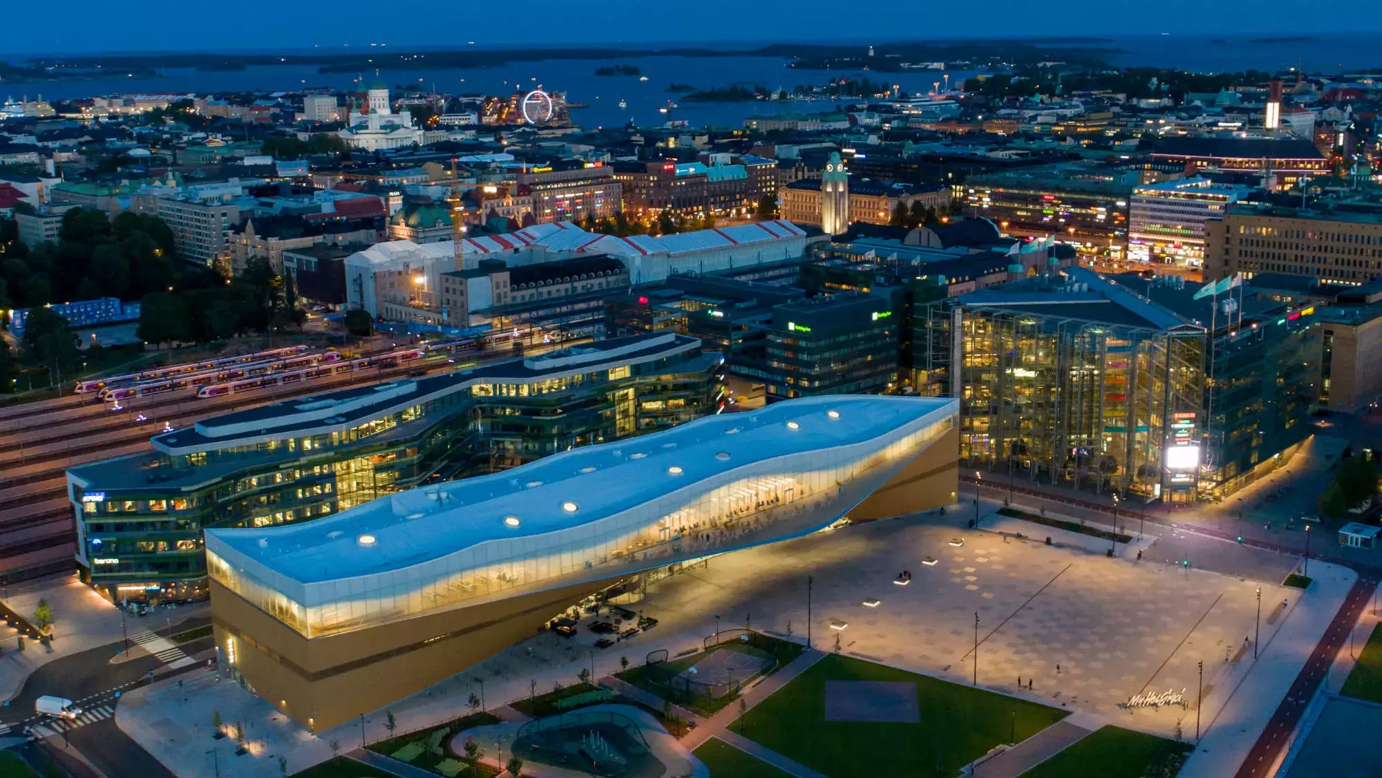 Helsinki Central Library Oodi is a masterpiece of roof construction
