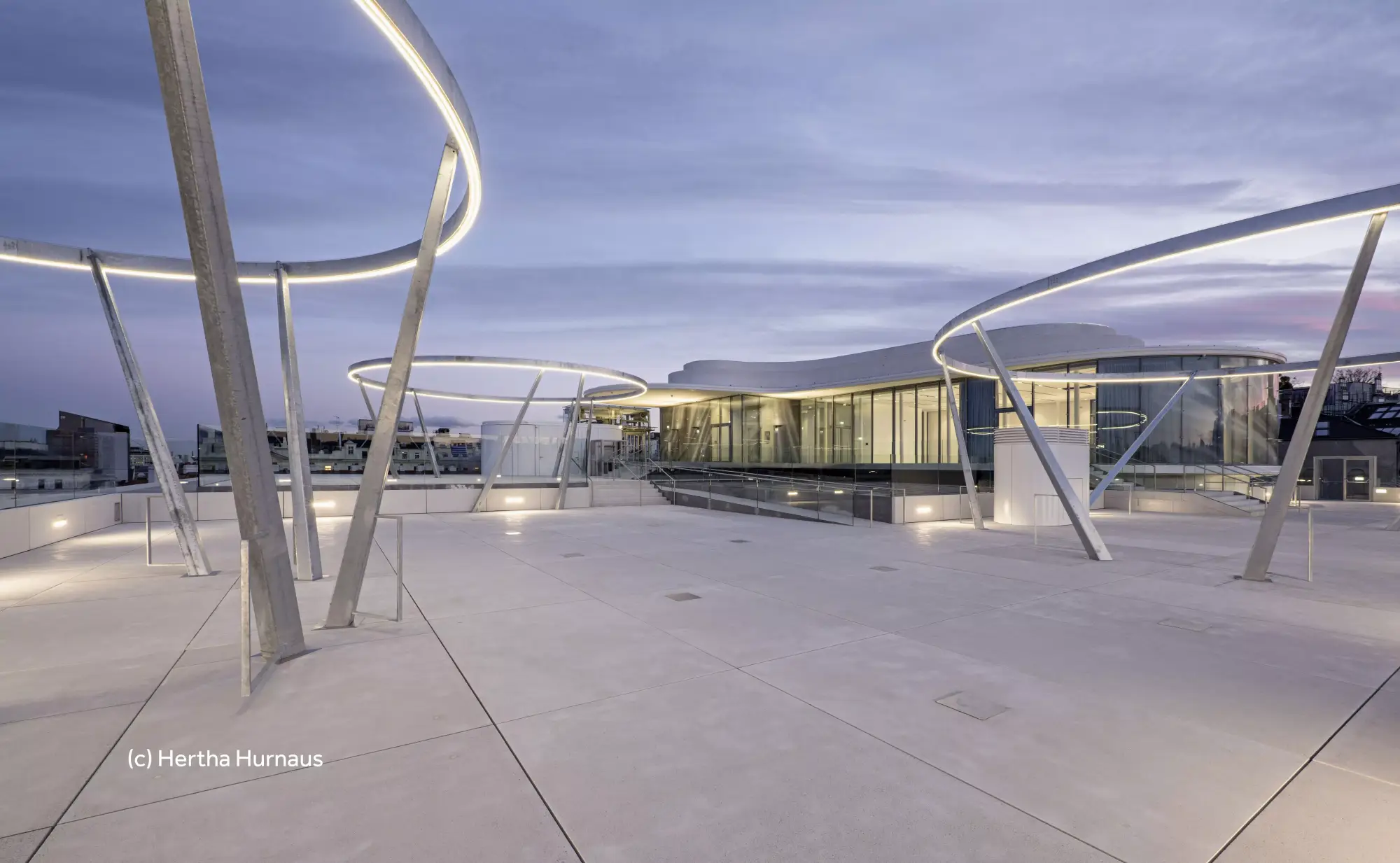 Roof terrace design: new rooftop for the Leopold Museum with MQ Libelle ...