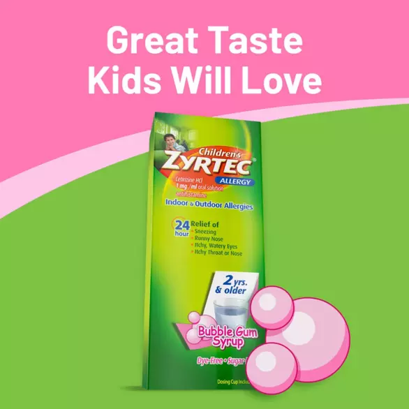 Children’s ZYRTEC® Allergy Relief Syrup with Cetirizine HCl | ZYRTEC®