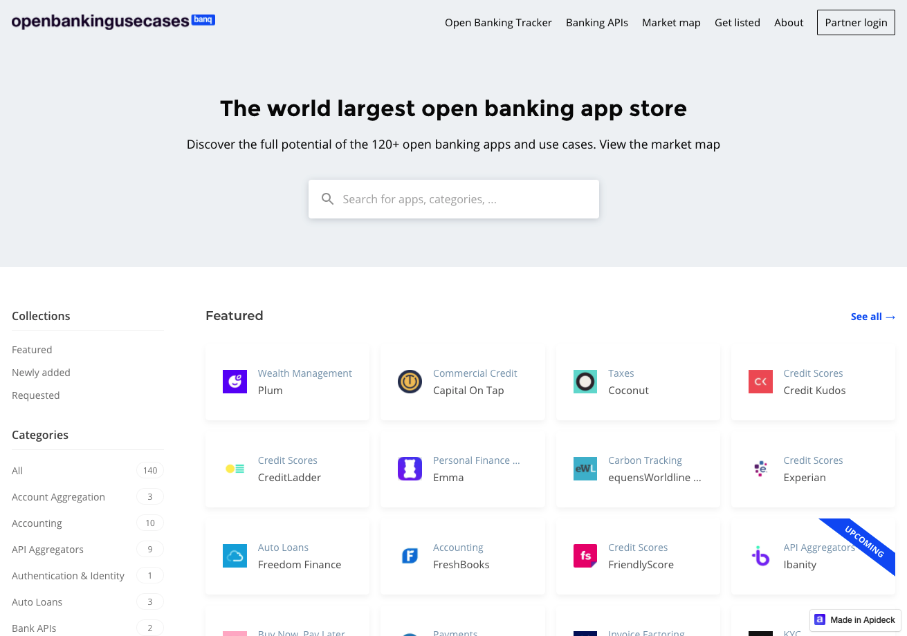 Jul 5, 2021: Open Banking App Store Update