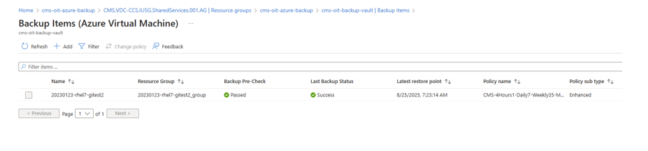 Azure Backup Setup Guide | CMS Hybrid Cloud