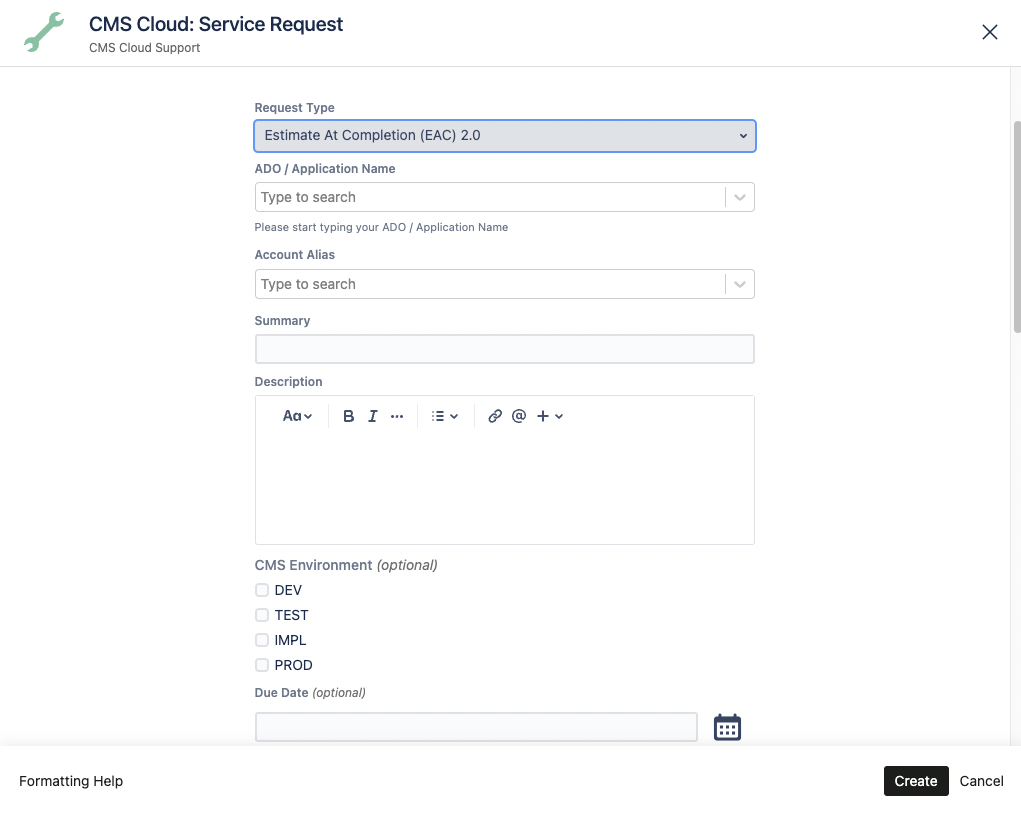 EAC 2.0 access request | CMS Hybrid Cloud