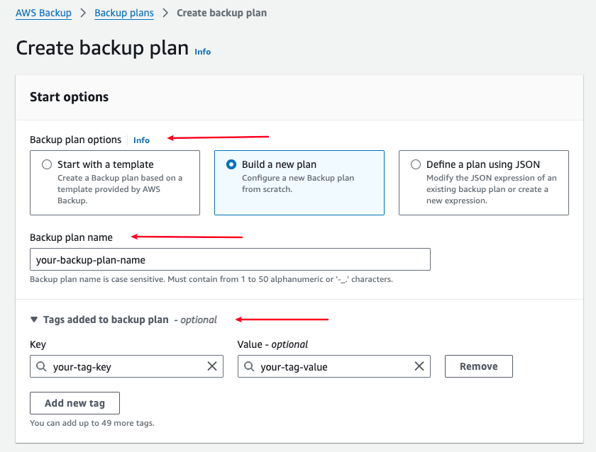 Creating Custom AWS Backup Plans | CMS Hybrid Cloud