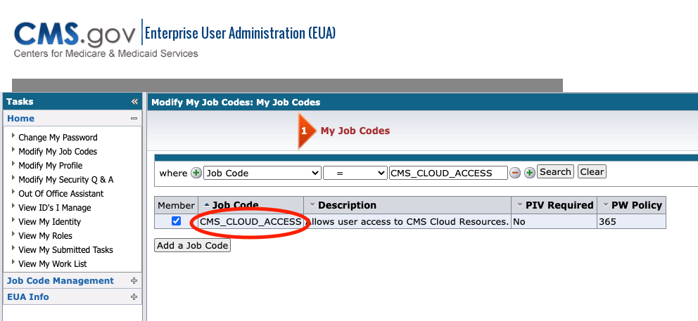 EAC 2.0 access request | CMS Hybrid Cloud