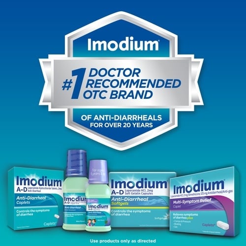 IMODIUM® A-D Anti-Diarrheal Medicine Caplets with Loperamide HCl | IMODIUM®
