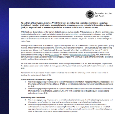 Investor Statements | FAIRR