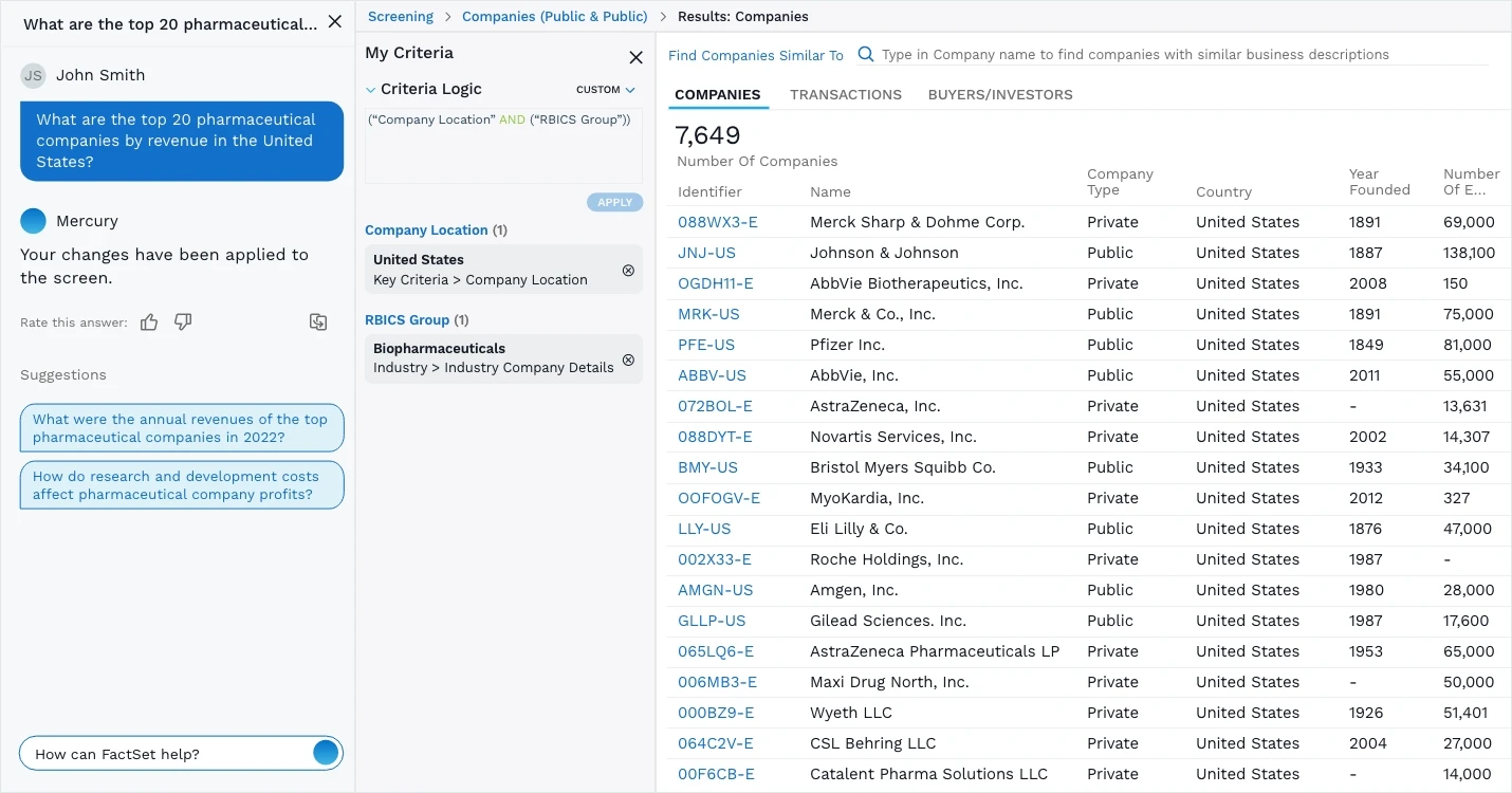 FactSet Pitch Creator | AI-powered Pitchbook Creation