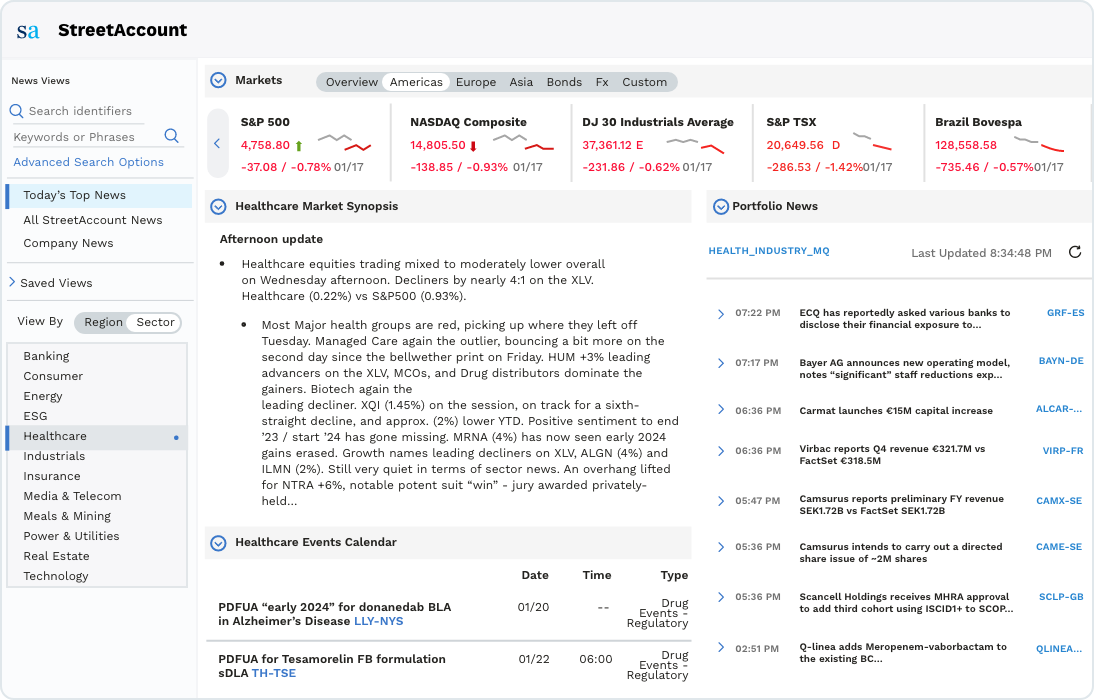 Experience FactSet's Personalized Workstation for Corporations