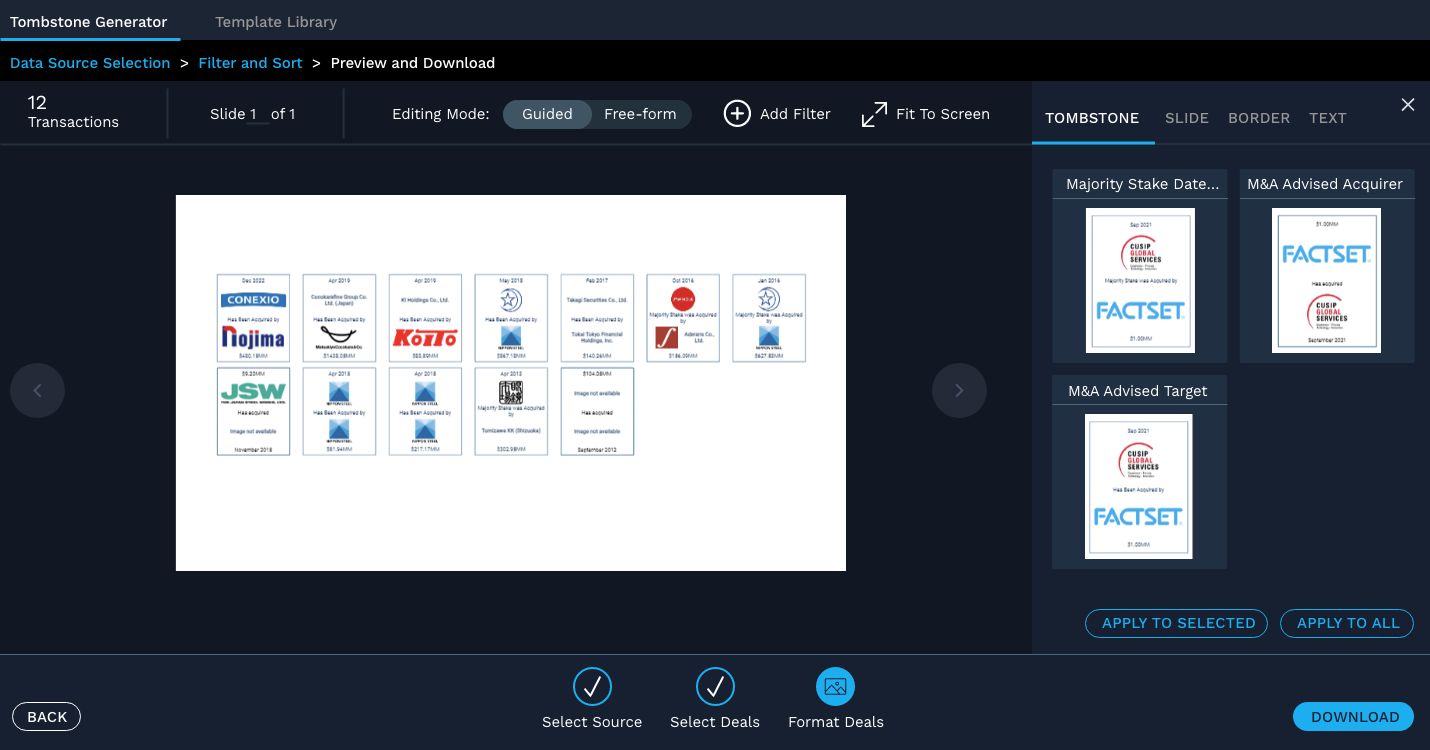 FactSet Pitch Creator | AI-powered Pitchbook Creation