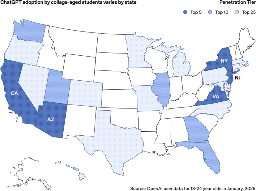 College students and ChatGPT adoption in the US | OpenAI