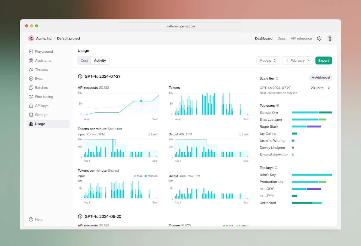 Scale Tier for API Customers | OpenAI