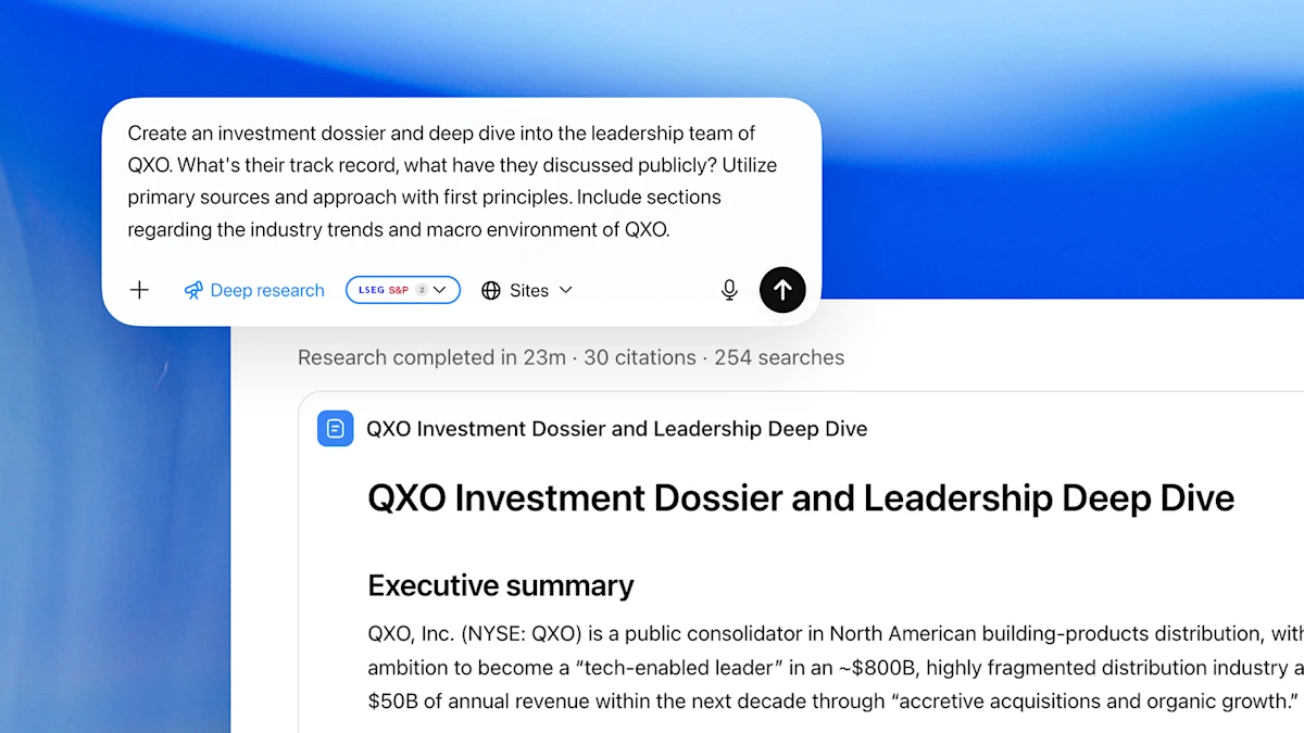 Introducing ChatGPT for Excel and new financial data integrations | OpenAI