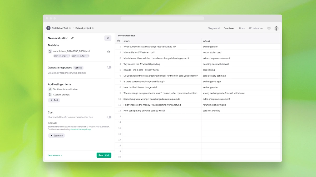 Model Distillation in the API | OpenAI