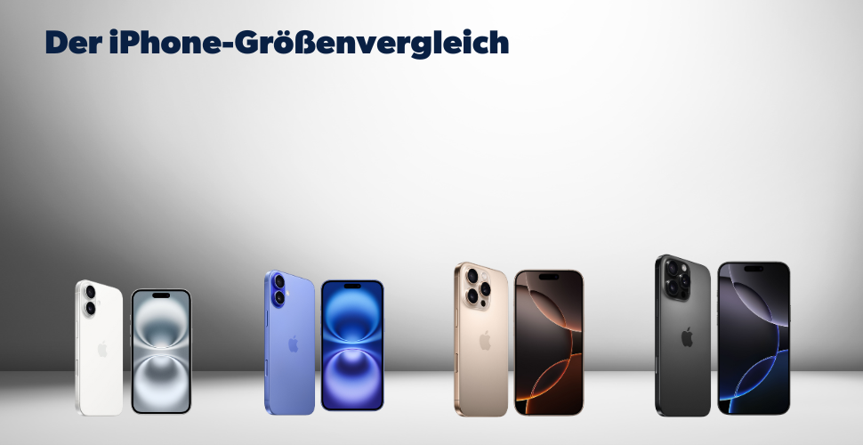 Alle Modelle im iPhone-Größenvergleich | freenet Magazin