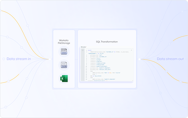 Workato Data Orchestration Platform | Workato Workato Data Orchestration Platform | Workato
