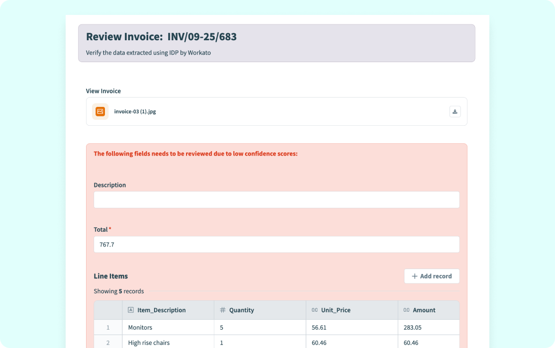 Intelligent Document Processing (IDP) | Workato
