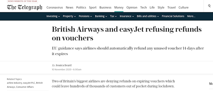 4 ways to escalate your refund on easyJet flights during Covid | Lawhive