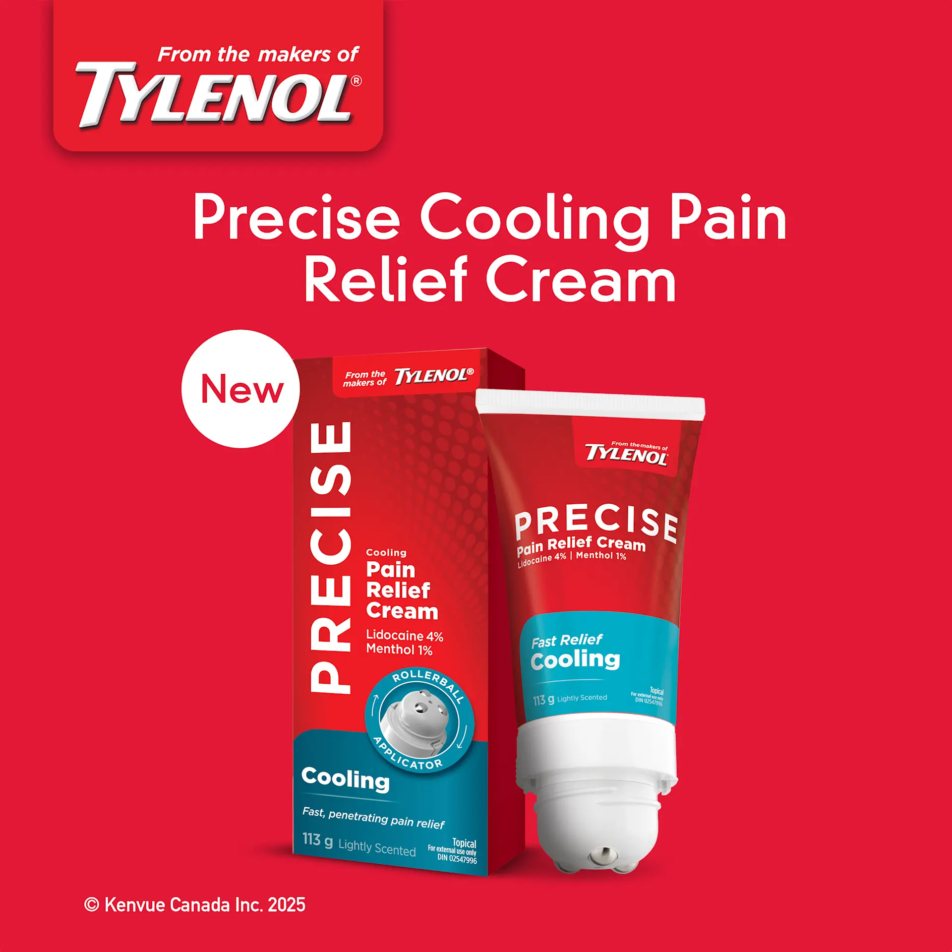 Precise Pain Relief Cream with 4% Lidocaine | TYLENOL®