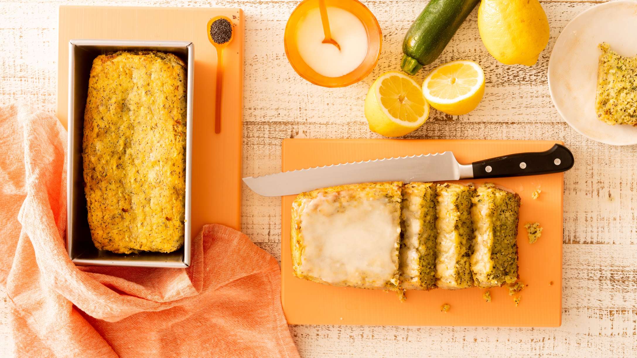 Low Carb Lemon Poppy Seed Zucchini Bread Recipe | @Atkins