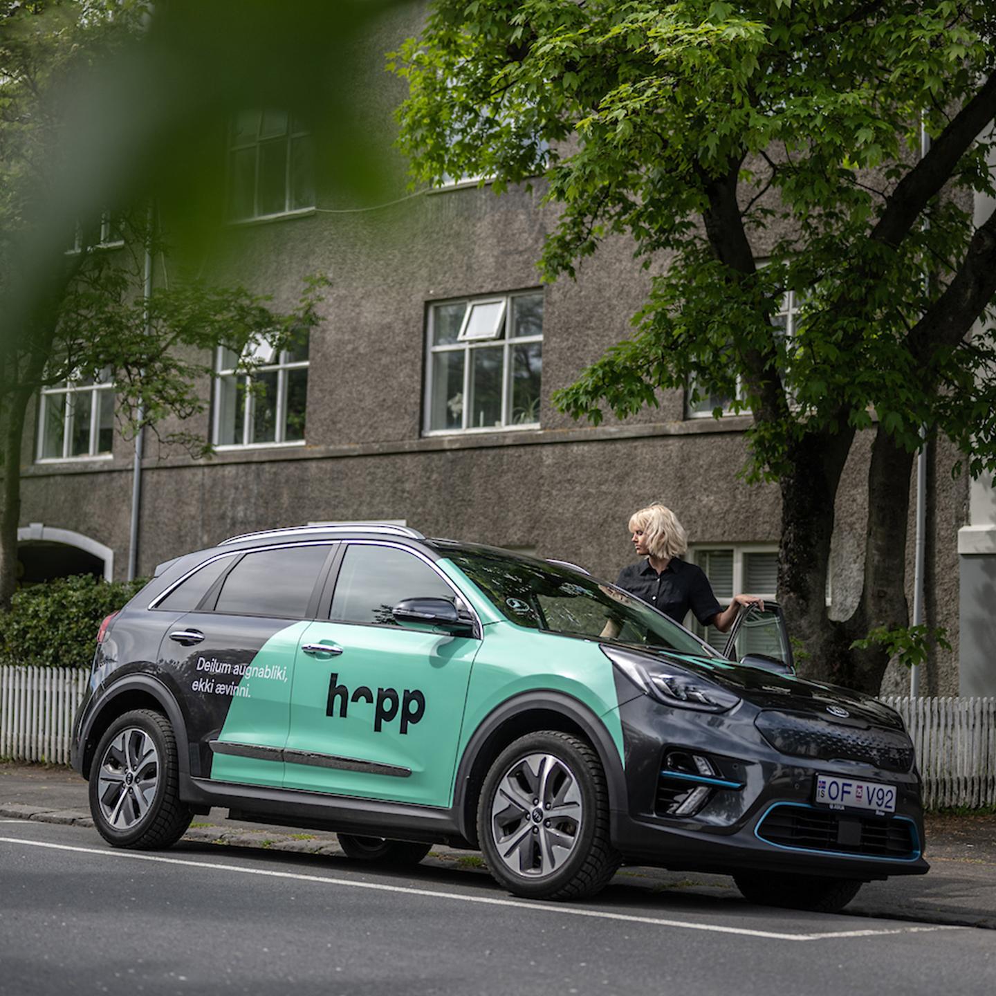 Hopp car sharing — Rent a car in Reykjavik with the Hopp app