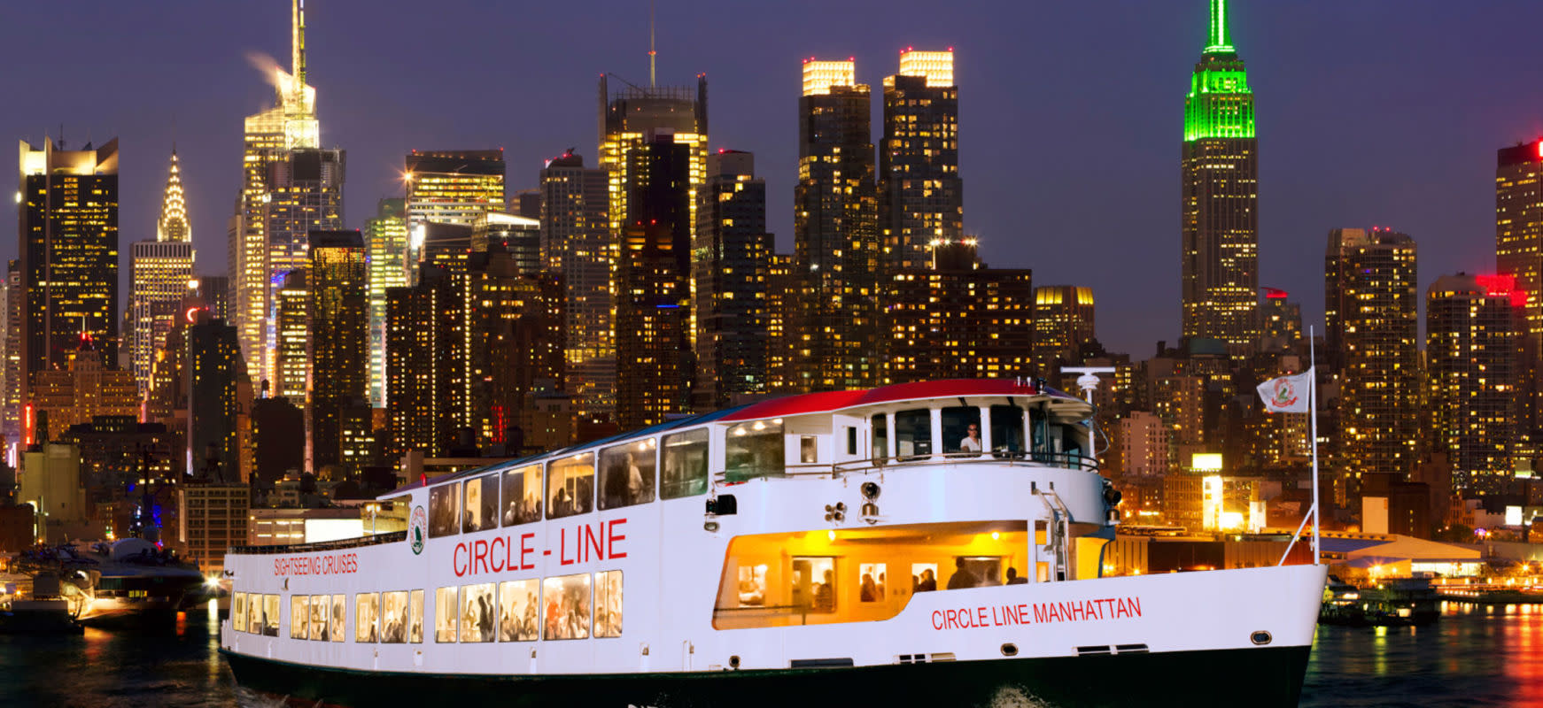Harbor Lights | NYC at Night Boat Tour | Circle Line Cruises