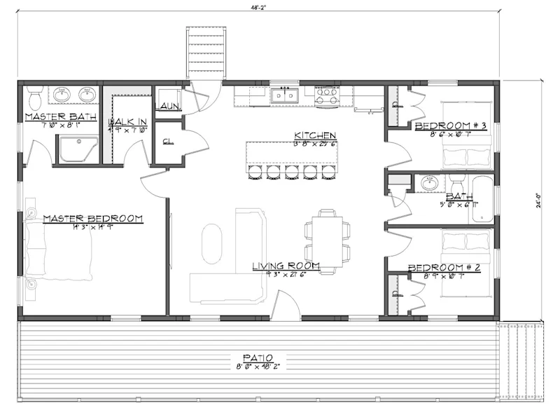 First story floor plan