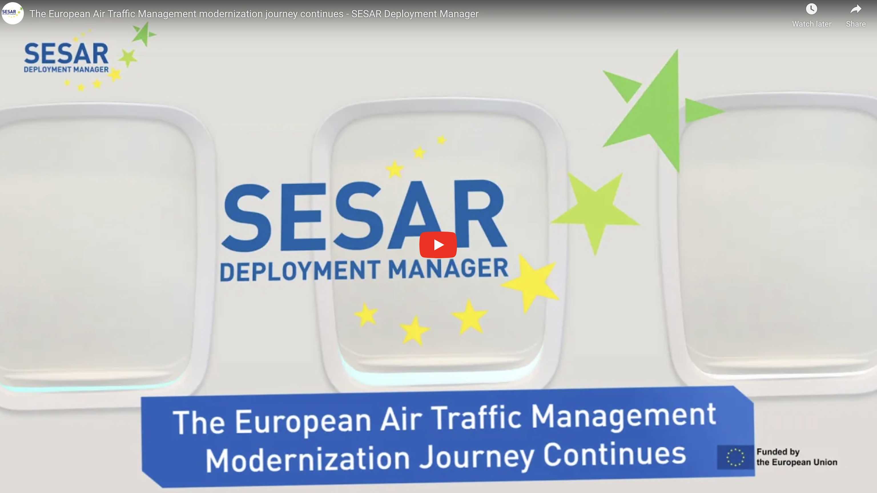 The SESAR Deployment European ATM modernization journey continues ...