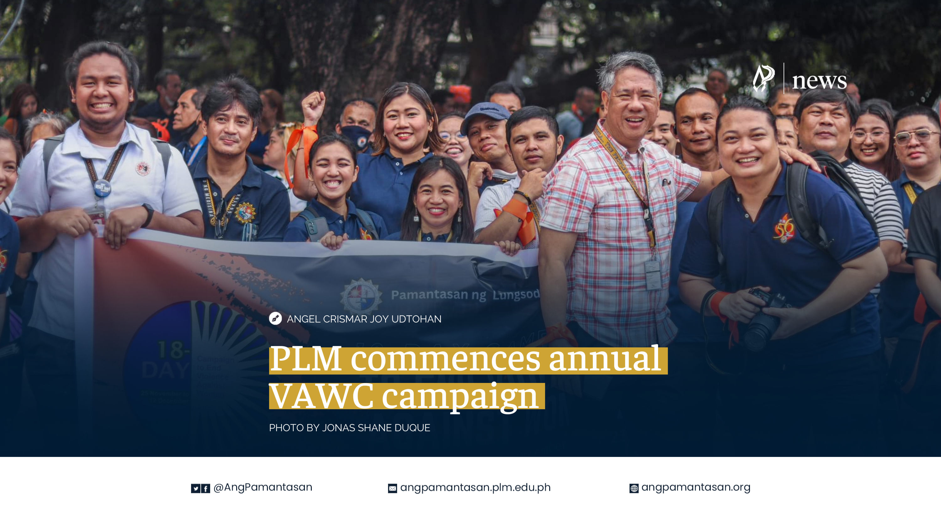 PLM commences annual VAWC campaign