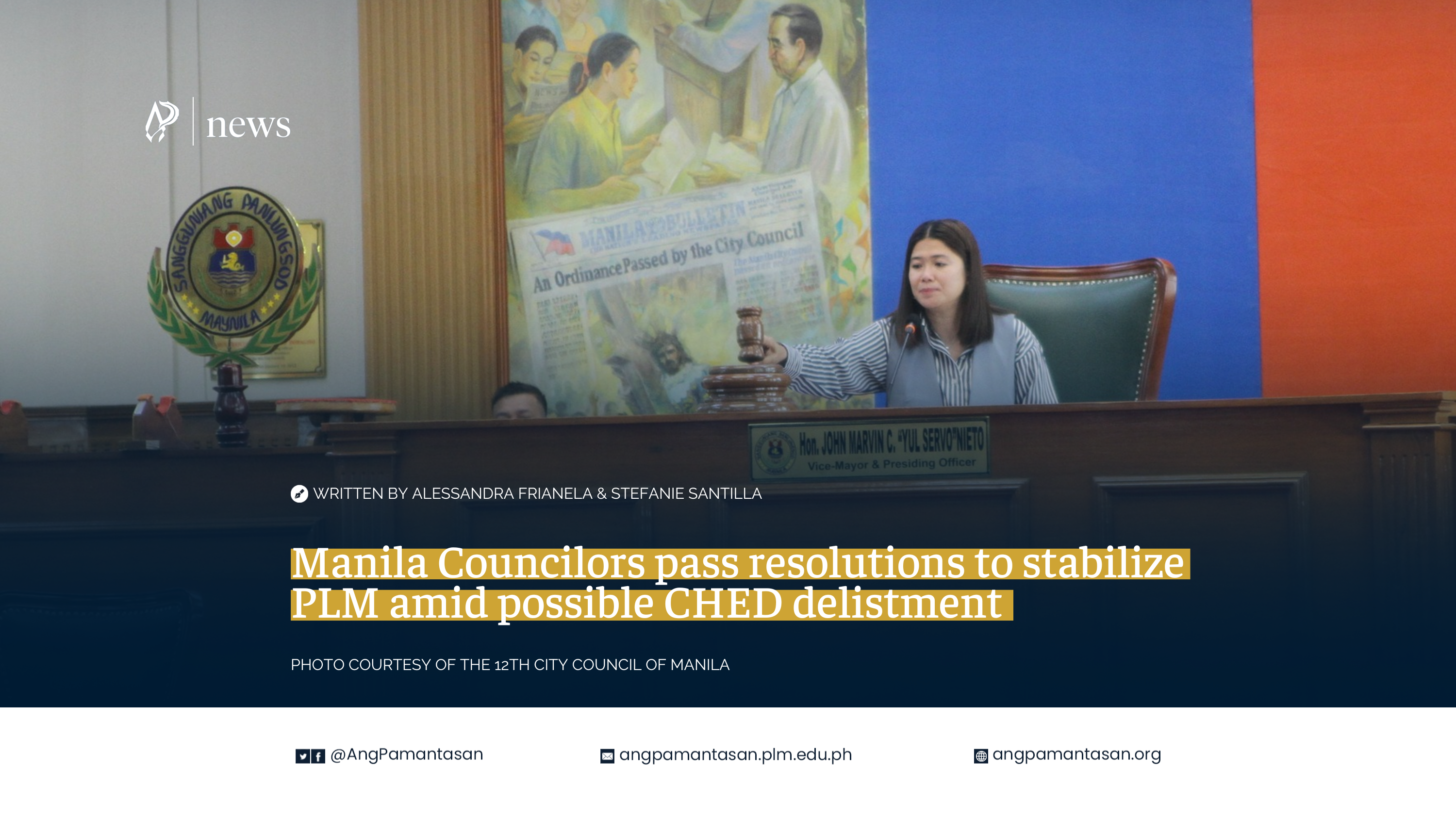 Manila Councilors pass resolutions to stabilize PLM amid possible CHED ...