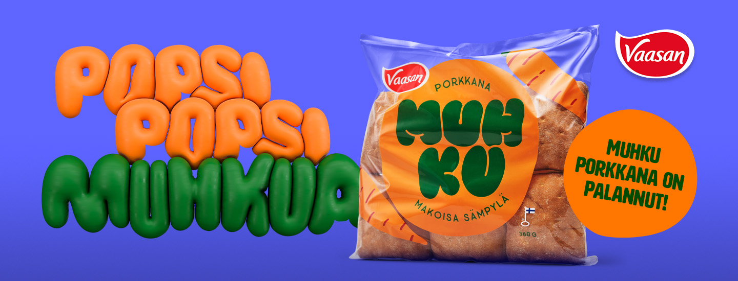 Tätä tuotetta meiltä on toivottu – Vaasan Muhku Porkkanan paluu | K-Ruoka