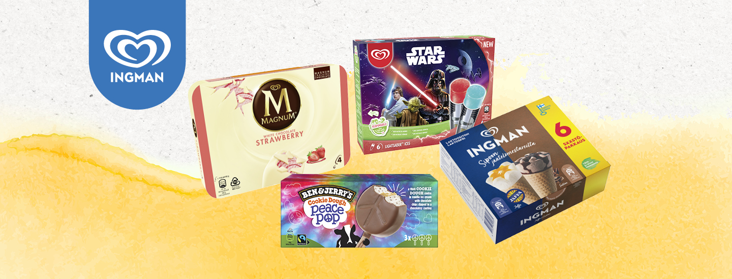 Magnum-, Ingman-, Ben&Jerry’s- ja Disney-monipakkaukset erilaisiin ...