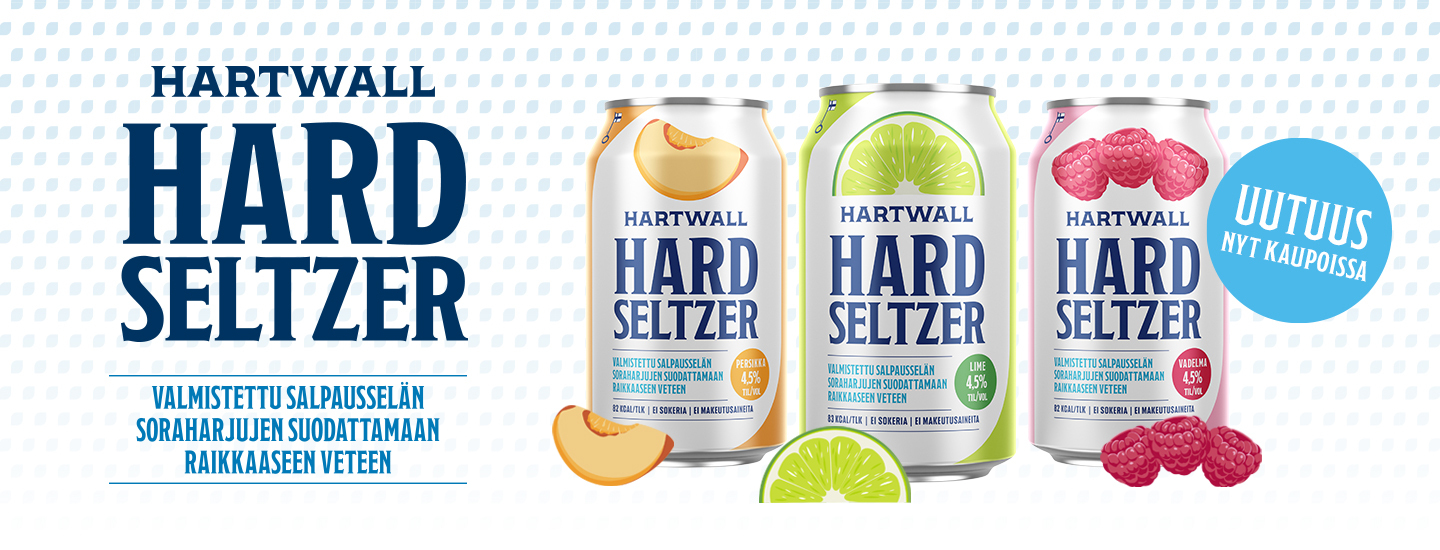 Raikkaat Hartwall Hard Seltzer uutuudet! Hard seltzerit ovat kevyitä ...